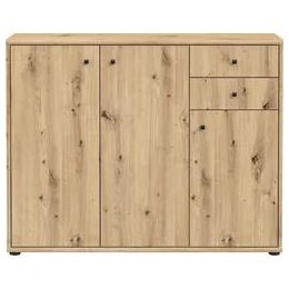 Kommode FORTE "Tempra" Sideboards Gr. B/H/T: 108,8 cm x 85,5 cm x 34,8 cm, 2 St., braun (artisan eiche) Breite 108,8 cm