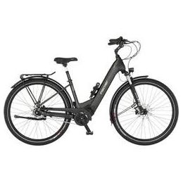 E-Bike Fischer FAHRRAD "CITA 7.0I 630" E-Bikes Gr. 43cm, 28 Zoll (71,12cm), grau (schiefergrau matt) Pedelec, Elektrofahrrad für Damen u. Herren