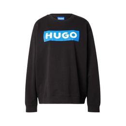 Hugo Sweatshirt 'Classic' Damen Gr&ouml;&szlig;e M himmelblau / schwarz / wei&szlig;