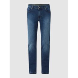 Christian Berg Straight Fit Jeans mit Brand-Detail