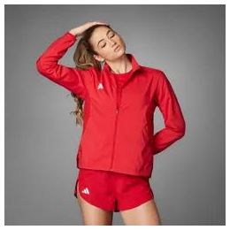 Laufjacke Adidas PERFORMANCE "ADIZERO E JCKT" Gr. S, rot (team power 2) Damen Jacken