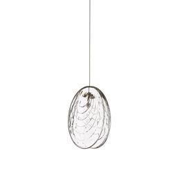 Bomma Mussels Single Pendant Clear/brushed Gold