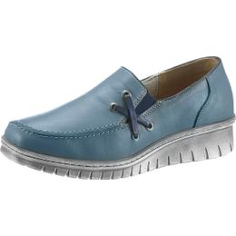 Loretta Damen Slipper jeansblau, Gr&ouml;&szlig;e 40