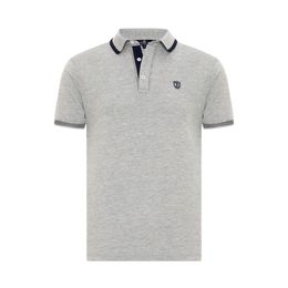 Jimmy Sanders Poloshirt Herren Größe L graumeliert / schwarz