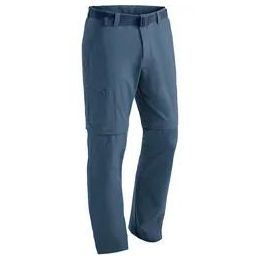 Funktionshose Maier Sports "Tajo" Gr. 56, Normalgrößen, blau (jeansblau) Herren Hosen Wanderhose, zipp-off Outdoor-Hose, 4 Taschen, Regular Fit