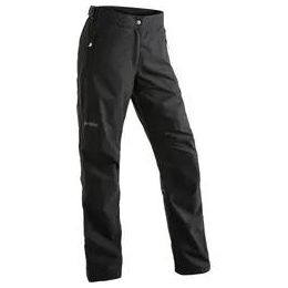 Regenhose Maier Sports "Raindrop L" Gr. 36, Normalgrößen, schwarz Damen Hosen Outdoorhose, wasserdicht winddicht, auch als Überhose nutzbar