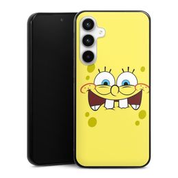 DeinDesign Galaxy A35 5G Handy Silikon H&uuml;lle Case schwarz Handyh&uuml;lle Official Licensed Product Spongebob Kindheit