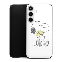 DeinDesign Galaxy A35 5G Handy Silikon H&uuml;lle Case schwarz Handyh&uuml;lle Snoopy Love Peanuts