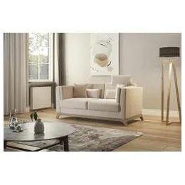 2,5-Sitzer Home Affaire "Viva" Sofas Gr. B/H/T: 183 cm x 84 cm x 93 cm, Luxus-Microfaser ALTARA NUBUCK, mit Kopfstütze, braun (macciato) wahlweise mit Holzrahmen aus Buche