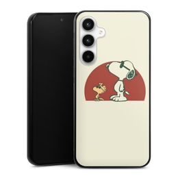 DeinDesign Galaxy A35 5G Handy Silikon H&uuml;lle Case schwarz Handyh&uuml;lle Snoopy Official Licensed Product Kindheit