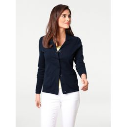 Heine Damen Feinstrickjacke, Blau, Gr. 34, Basic Strickjacken, 100% Baumwolle