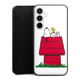 DeinDesign Galaxy A35 5G Handy Silikon H&uuml;lle Case schwarz Handyh&uuml;lle Snoopy Peanuts Official Licensed Product