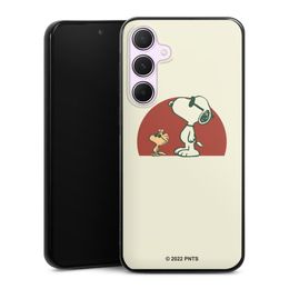 DeinDesign Galaxy A55 5G Handy Silikon H&uuml;lle Case schwarz Handyh&uuml;lle Snoopy Official Licensed Product Kindheit