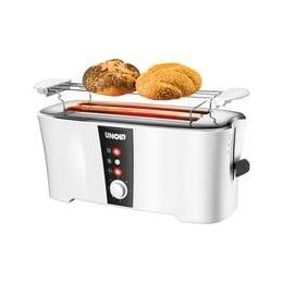 Unold Elektro Toaster Design Dual wei&szlig;/schwarz, 1.350 Watt, f&uuml;r 4 Scheiben Toast