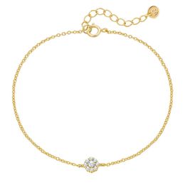 Glanzstücke München Glanzstücke München Silberarmband gelbgold, mit Zirkonia