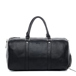 BACCINI Weekender echt Leder Weekender groß schwarz-52-cm, Echtleder Reisegepäck für Damen & Herren, Sporttasche XL schwarz