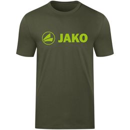 Jako T-Shirt T-Shirt Promo, grün, 152, Khaki/neongrün