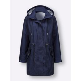 WITT Damen Parka mit Jerseyfutter in Melange-Optik, marine, Gr&ouml;&szlig;e 46
