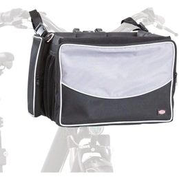 Trixie - Haustier-Frontbox für Fahrräder 41x26x26 cm Schwarz und Grau