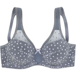 Nuance by Lascana Damen Minimizer-BH, grau-bedruckt, Gr&ouml;&szlig;e 90C