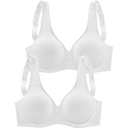 petite fleur by Lascana Damen Minimizer-BH, 2xwei&szlig;, Gr&ouml;&szlig;e 80C