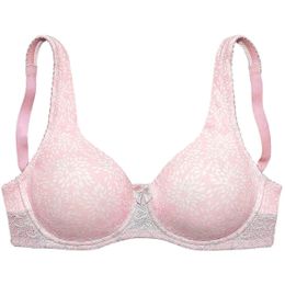 Nuance by Lascana Damen T-Shirt-BH, rosa-puder, Gr&ouml;&szlig;e 80D