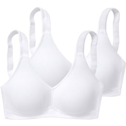 petite fleur by Lascana Damen Soft-BH, 2xwei&szlig;, Gr&ouml;&szlig;e 85C