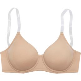 Nuance by Lascana Damen T-Shirt-BH, toffee, Gr&ouml;&szlig;e 100C