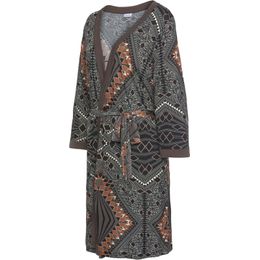 Lascana Damen Kimono, braun-gemustert, Gr&ouml;&szlig;e 36/38