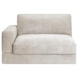 1,5-Sitzer RAUM.ID "Innovid" Sofas Gr. B/H/T: 132cm x 87cm x 108cm, Breitcord, Armlehne links, beige (creme) Modernes Modul-Polsterprogramm