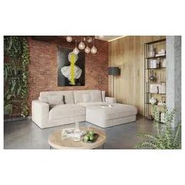 Ecksofa RAUM.ID "Innovid L-Form" Sofas Gr. B/H/T: 264cm x 87cm x 196cm, Breitcord, Recamiere rechts, beige (creme) Modernes Modul-Polsterprogramm