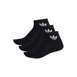 adidas originals Socken 'Mid Crew 3 Pairs' Damen Gr&ouml;&szlig;e 34/36 schwarz / wei&szlig;