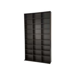 TecTake&reg; CD DVD Regal, in Holzoptik, h&ouml;henverstellbare und herausnehmbare Zwischenb&ouml;den, 180 x 102 x 23,5 cm