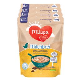 milupa Kleiner Genießer Milchbrei Stracciatella 400 g, 4er Pack