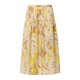 comma, COMMA Rock Damen Größe 44 beige / creme / gelb
