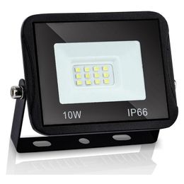 10W led Fluter Außenstrahler led Strahler Wasserdicht Flutlicht Outdoor-Sicherheitsleuchte für Garten Garage Warmweiß - VINGO