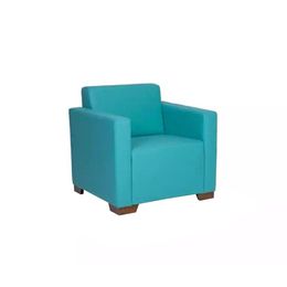 JVmoebel Sessel Sessel Arbeitszimmer Blau Sitz Büro Möbel Polstersessel Neu Textil (Büro Sessel), Made in Europa