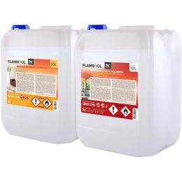 HÖFER CHEMIE Höfer Chemie Gmbh - 2 x 10 l Probierset flambiol® Bioethanol