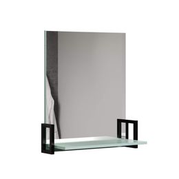 ebuy24 Badezimmerspiegelschrank Matix Bad Spiegel mit Ablage blau, grau.