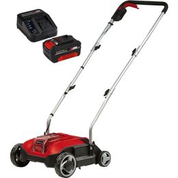 Einhell - Akku-Vertikutierer gc-sc 18/28 Li (1x 4,0 Ah) Power X-Change (18 v, Brushless, 28 cm Messerwalze, 3-stufige Arbeitstiefeneinstellung, inkl.