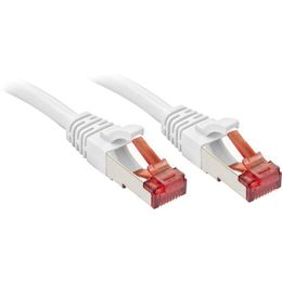 47794 RJ45 Netzwerkkabel, Patchkabel cat 6 s/ftp 2.00 m Weiß mit Rastnasenschutz 1 St. - Lindy