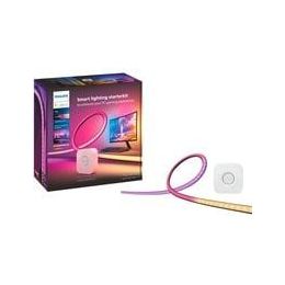 PHILIPS Hue Play Gradient Lightstrip f&uuml;r PC (3x 24-27" Starter-Kit), LED-Streifen schwarz/wei&szlig;