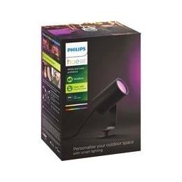 PHILIPS Hue White and color ambiance Lily Gartenstrahler, LED-Leuchte schwarz, Erweiterungs-Set