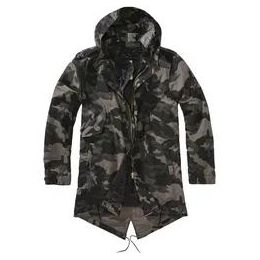 Wintermantel BRANDIT "Brandit Herren M51 US Parka" Gr. L, grün (schwarzcamo) Herren Mäntel