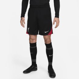 FC Liverpool Strike Nike Dri-FIT Fußballshorts aus Strickmaterial für Herren - Schwarz