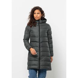 Daunenmantel Jack Wolfskin "LENAUPLATZ COAT W", Damen, Gr. XL (46), grün (slate, grün), OBERSTOFF 100% POLYAMID FUTTER 100% POLYESTER 1. FÜLLUNG 90% ENTENDAUNEN, 10% FEDER, 2. FÜLLUNG 100% POLYESTER, Mäntel