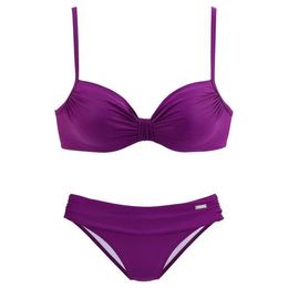 Lascana Set: B&uuml;gel-Bikini 'Saphir' pink Gr. 40 Cup B. Mit B&uuml;gel