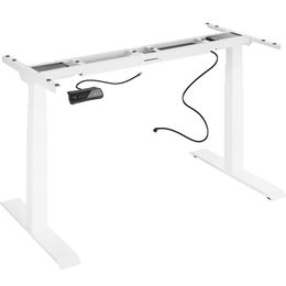 TecTake&reg; Tischgestell, elektrisch h&ouml;henverstellbar mit 2 Motoren, breitenverstellbar, 110 - 190 x 68 x 58 - 123 cm