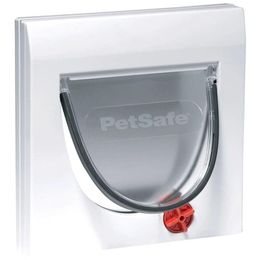 PetSafe - Katzenklappe 4-Wege Manuell mit Tunnel Classic 917 Weiß