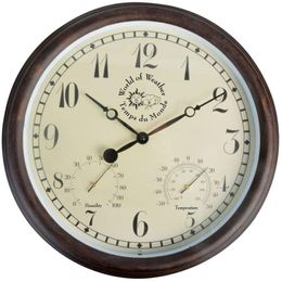 Bahnhofsuhr mit Thermometer und Hygrometer 30,5 cm TF008 Esschert Design